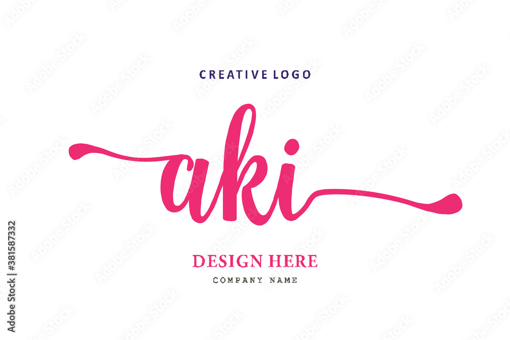 pharmacy logo letter AKI is simple, easy to understand and ...