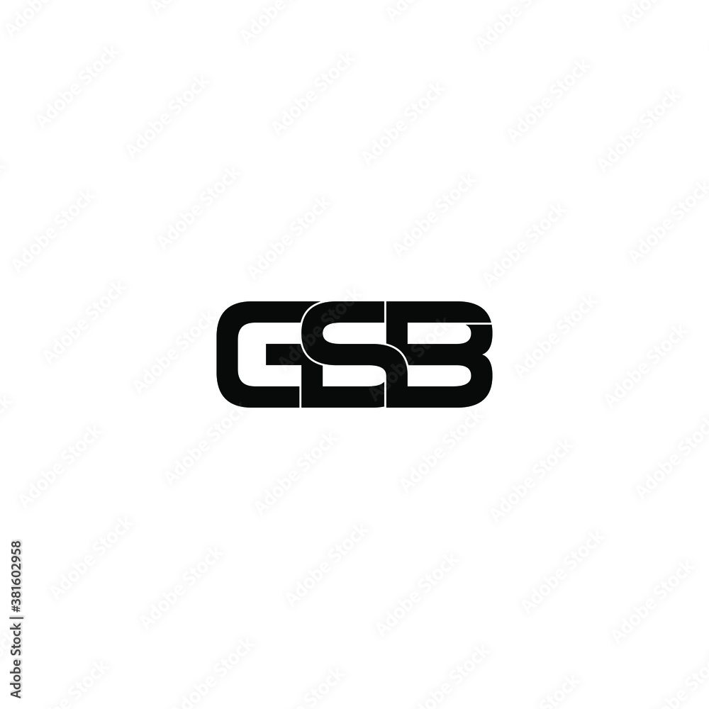 gsb letter original monogram logo design Stock Vector | Adobe Stock