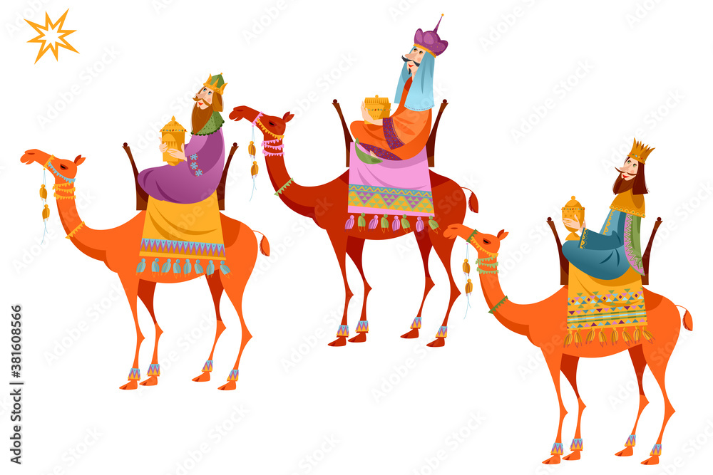 Photo & Art Print Three biblical Kings (Caspar, Melchior and Balthazar ...