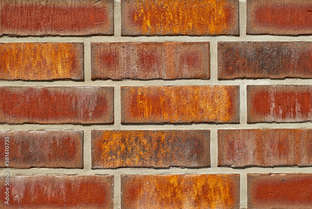 exture of brick wall. new brickwork. Samples of wall or fence are ...