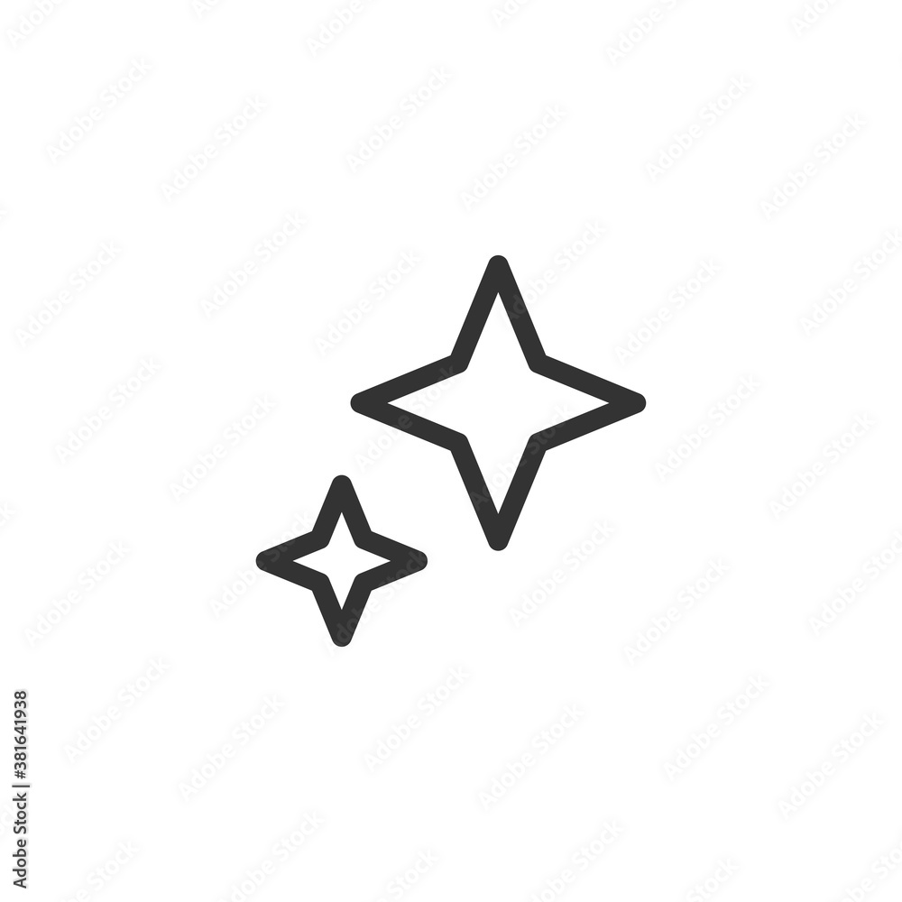 Stars icon. Shooting star symbol modern, simple, vector, icon for ...