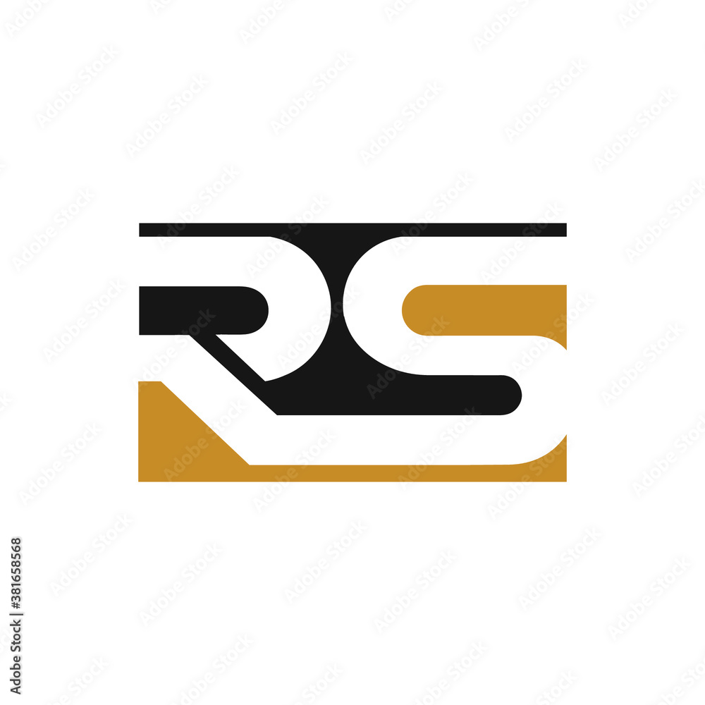 Initial letter rs logo or sr logo vector design templates Stock Vector ...