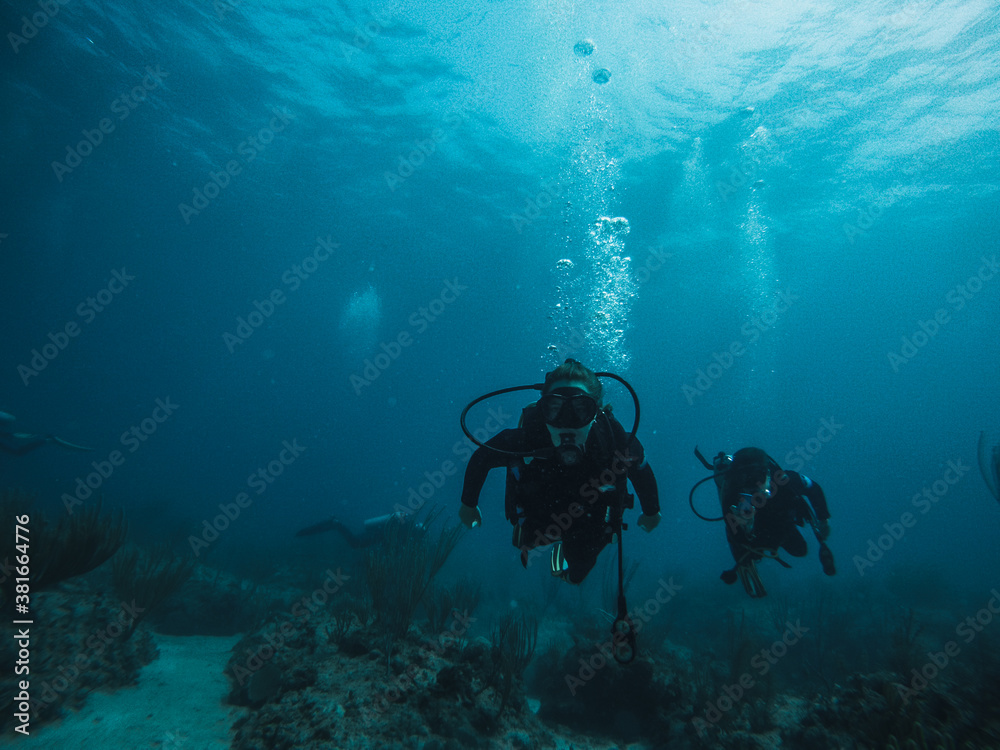 People Swimming In Sea Stock Photo | Adobe Stock