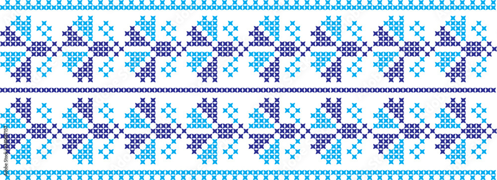 embroidered Ukrainian national pattern crossembroidered cross ukrainian ...
