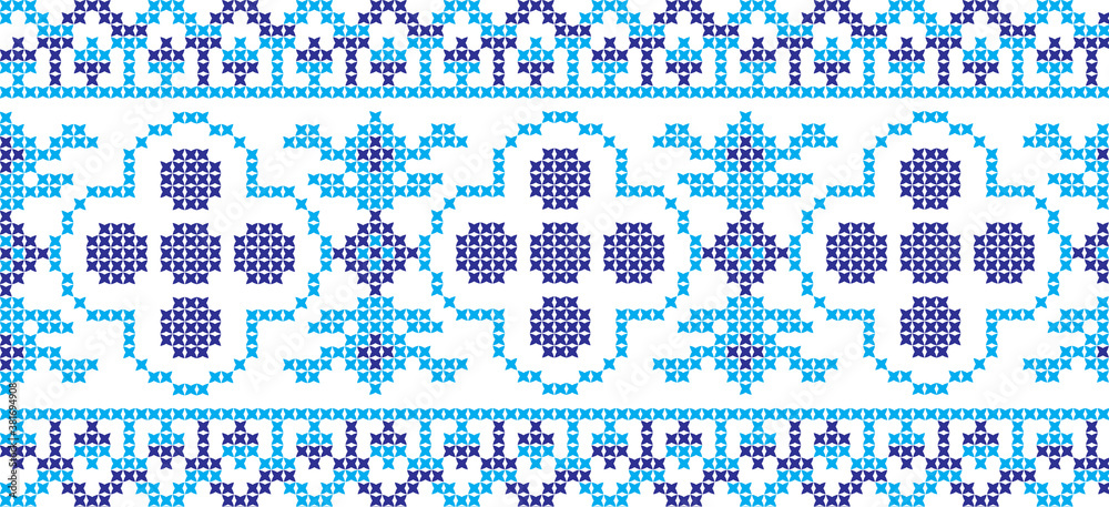 embroidered Ukrainian national pattern crossembroidered cross ukrainian ...