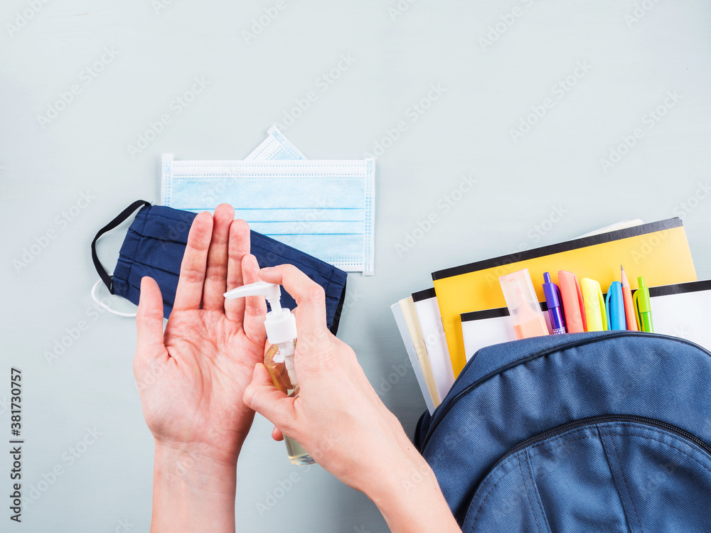 New school set after Covid quarantine including backpack with ...