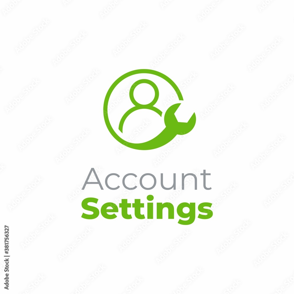 Account settings icon. User management vector sign. Stock Vector ...