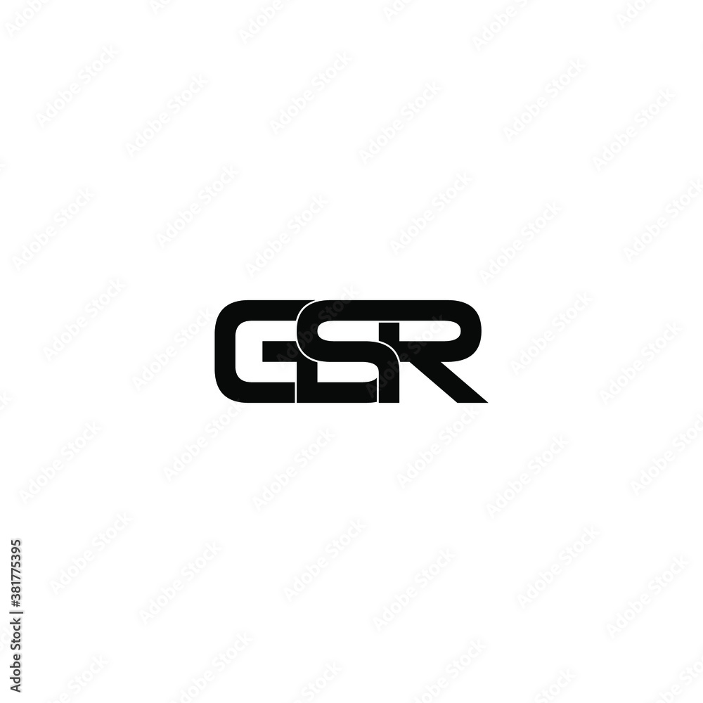 gsr letter original monogram logo design Stock Vector | Adobe Stock