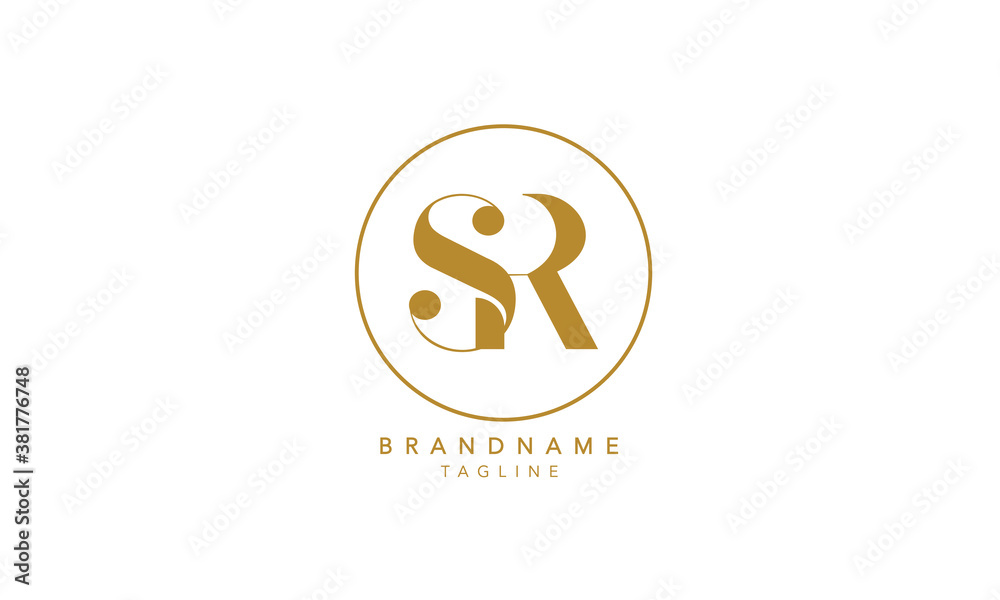 Alphabet letters Initials Monogram logo SR, RS, S and R Stock Vector ...