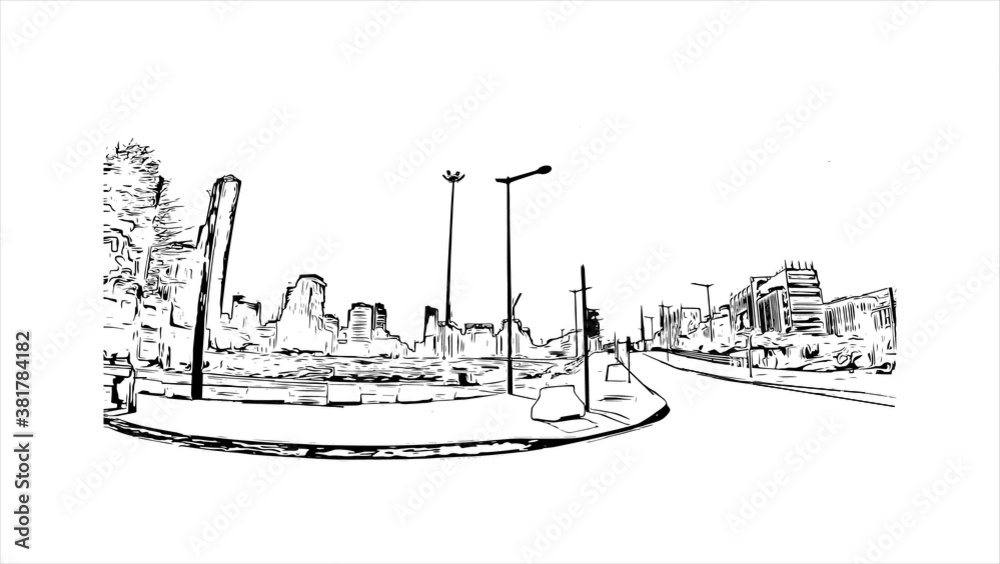 Building view with landmark of Beirut is the capital and largest city ...