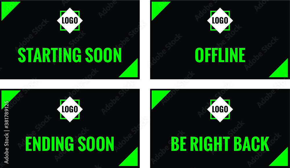 Twitch Stream Overlay Offline Screen, Be right Back Screen, Starting ...