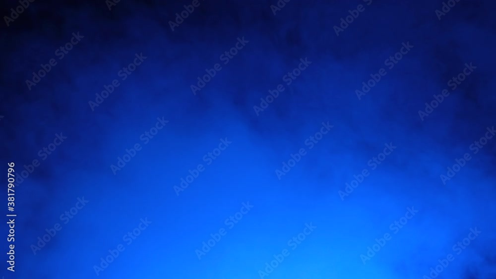 Halloween spooky blue smoke on black dark background. Scary mist ...