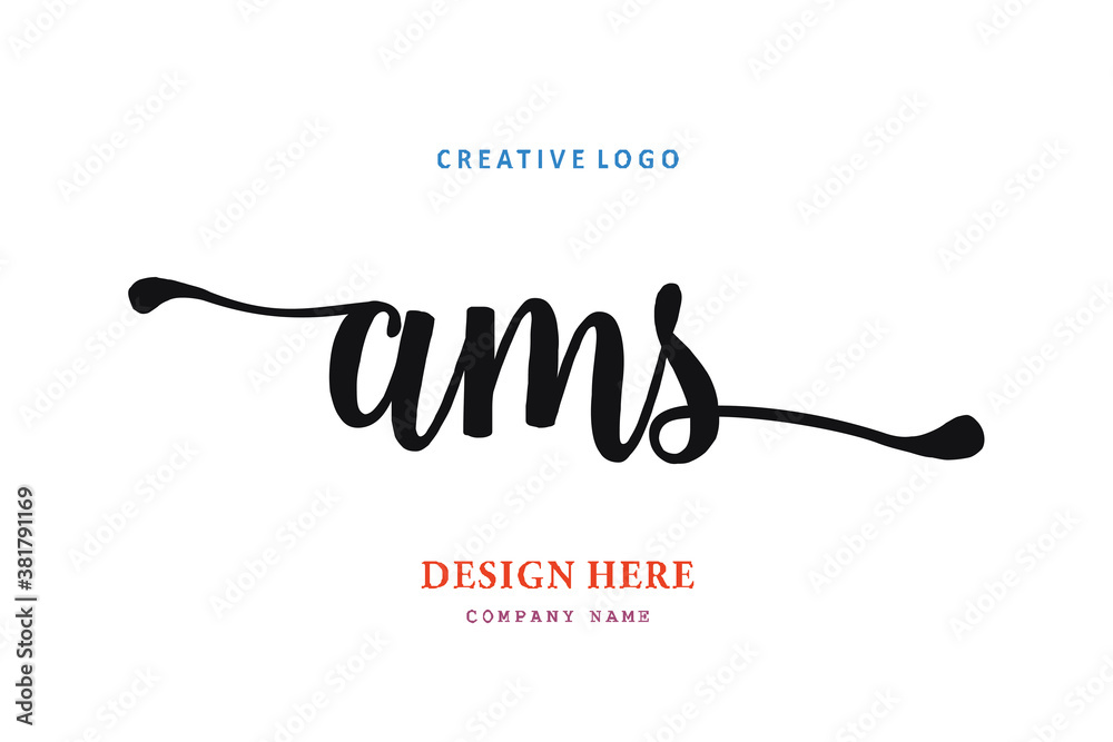 pharmacy logo letter AMS is simple, easy to understand and ...