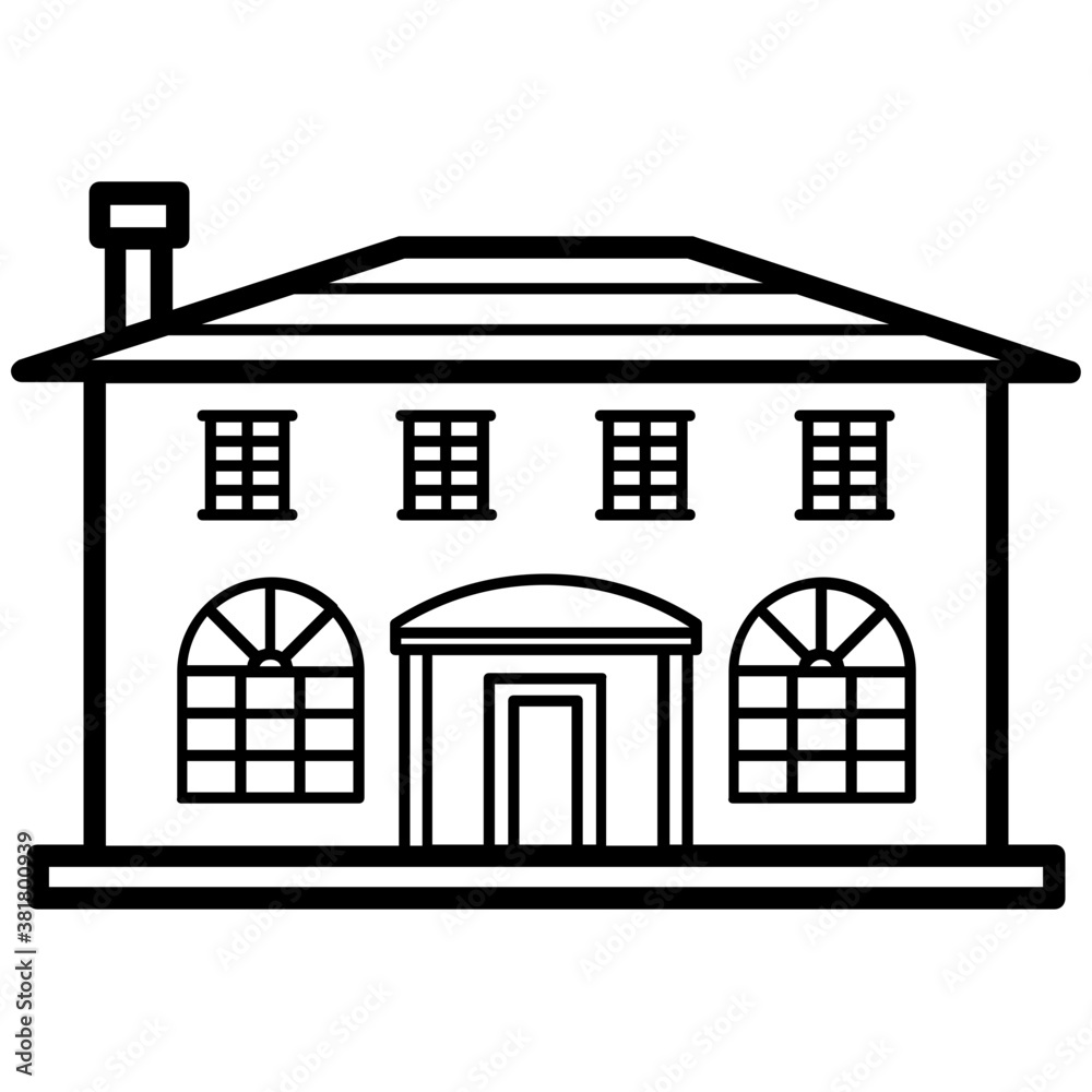 Villa Stock Vector | Adobe Stock