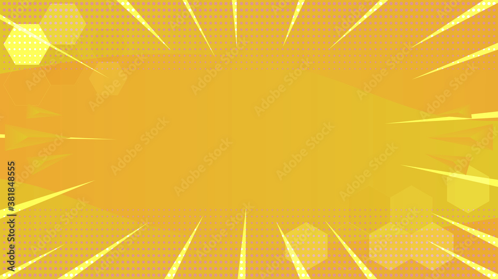 Abstract yellow background modern hopster with geometric shapes ...