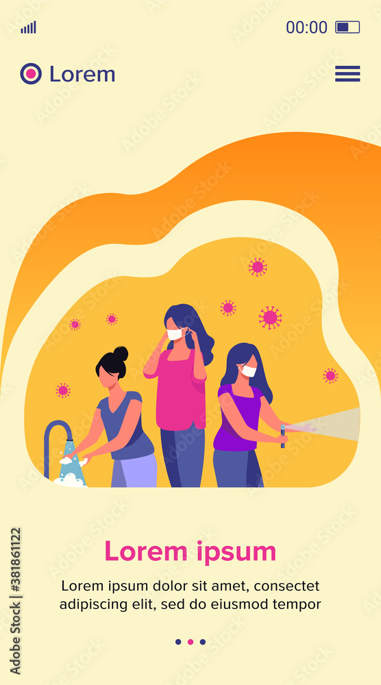 Hygiene guide for protection from coronavirus. Washing and sanitizing ...