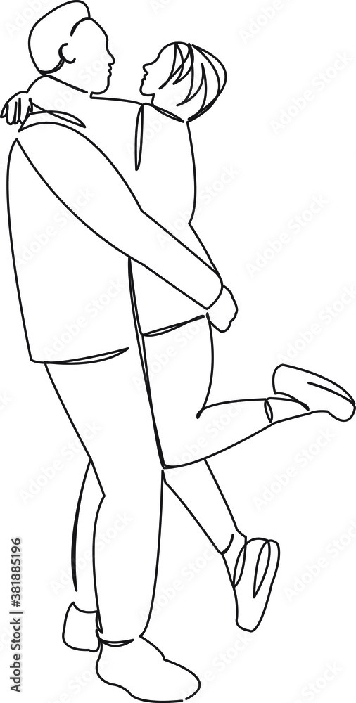 One continuous single drawing line art flat doodle pregnancy, baby ...