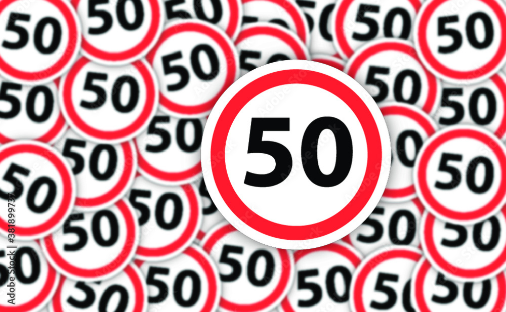 Happy 50 year anniversary celebration party pictogram. Flat vector old ...