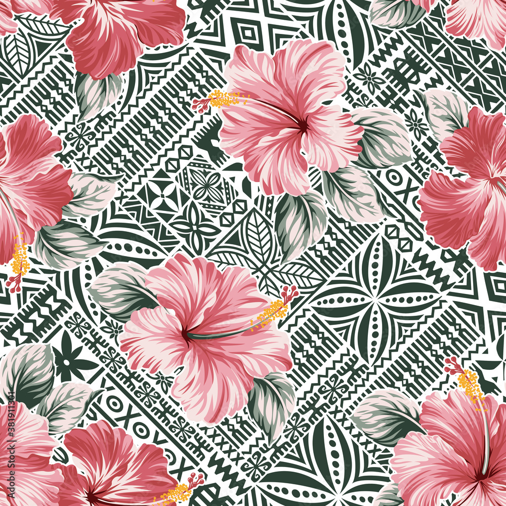 Hibiscus Flower Pattern Vector | Best Flower Site