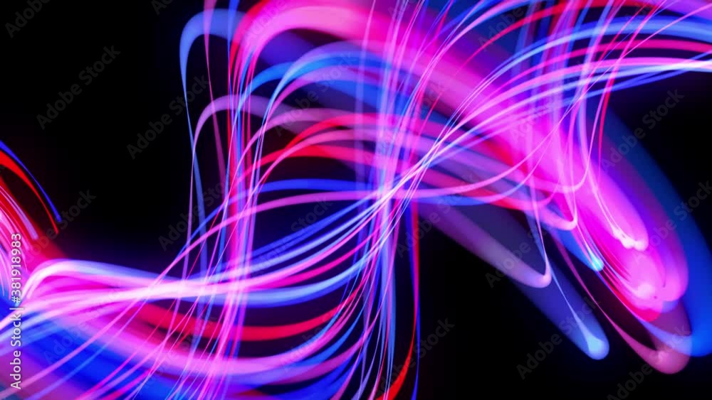 Light flow bg in 4k. Abstract looped background with light trails ...