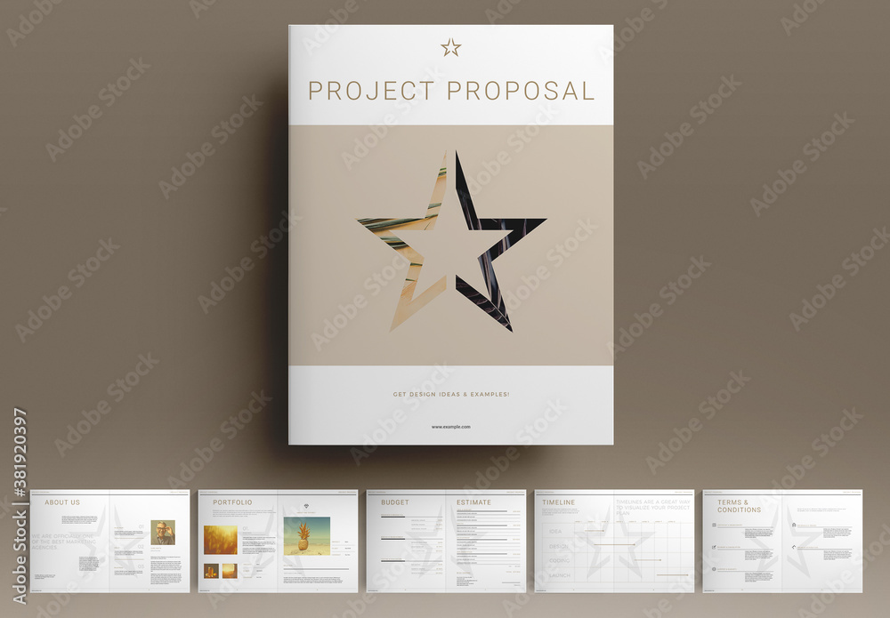Project Proposal Layout Stock Template | Adobe Stock