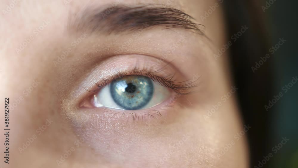 Close up blue eye. Natural human beauty healthy eyesight concept, Eyes ...