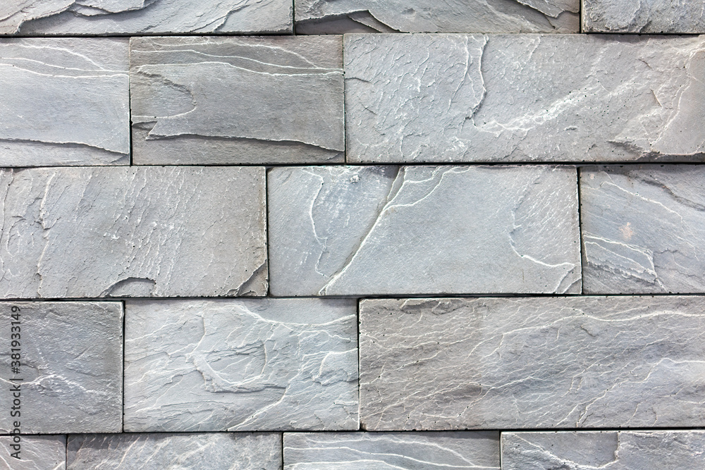 Seamless texture of white decorative stacked stone, natural stone ...