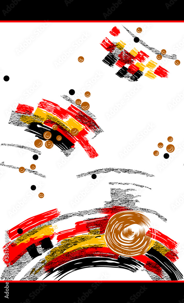 colorful abstract textile design pattern Stock Illustration | Adobe Stock