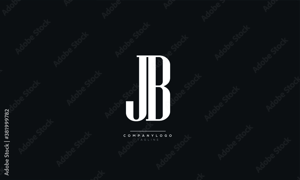 JB Letter Business Logo Design Alphabet Icon Vector Monogram Stock ...