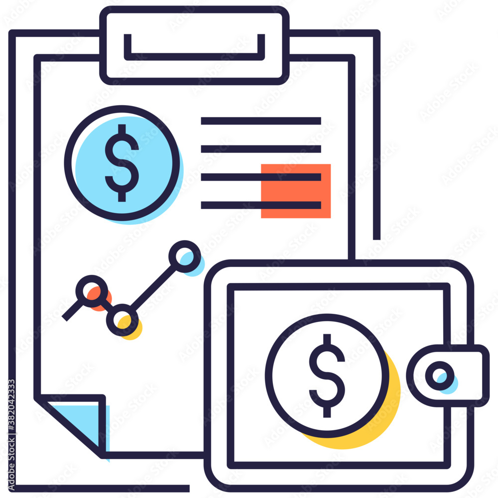 Income Report Vector Stock Vector | Adobe Stock