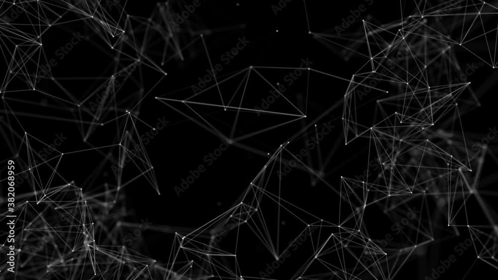 abstract geometric background and connecting dots and lines. Global connection. Digital ...