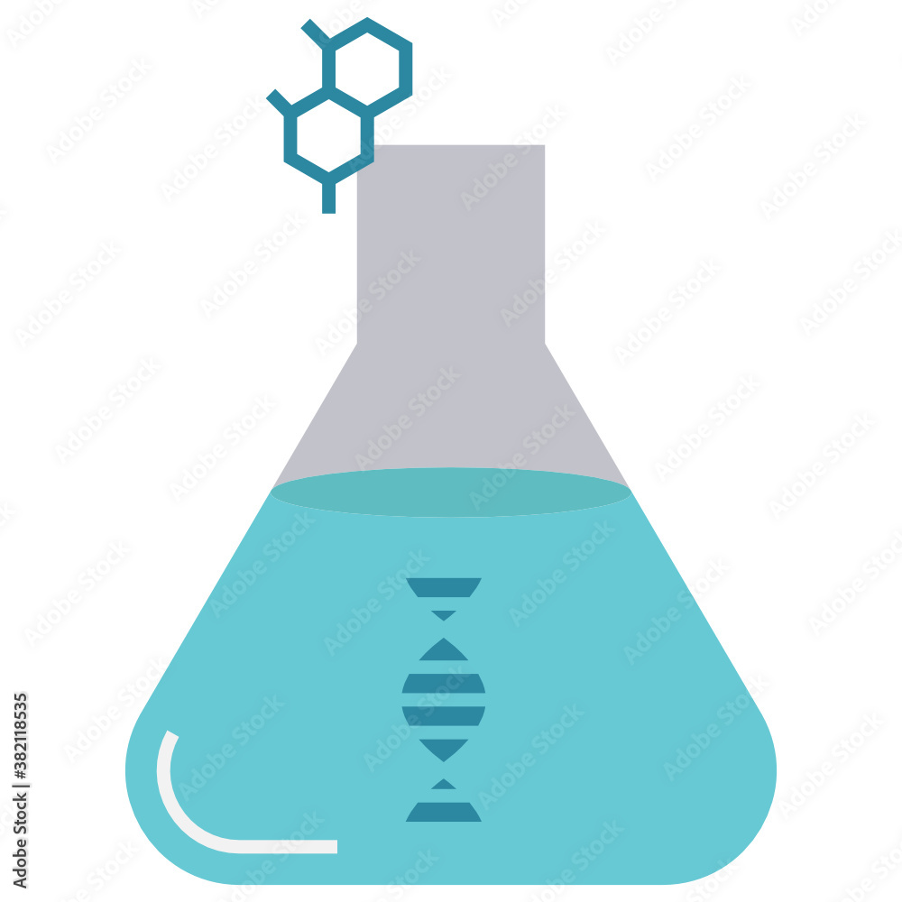 Bio based polymer chemistry vector icon design, polynucleotides on ...