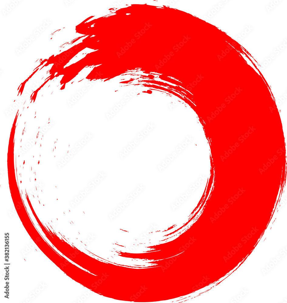 Red enso symbol vector Stock Vector | Adobe Stock