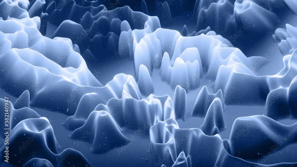 Beautiful abstract 3D surface with glitter sparkles, abstract 3d waves ...