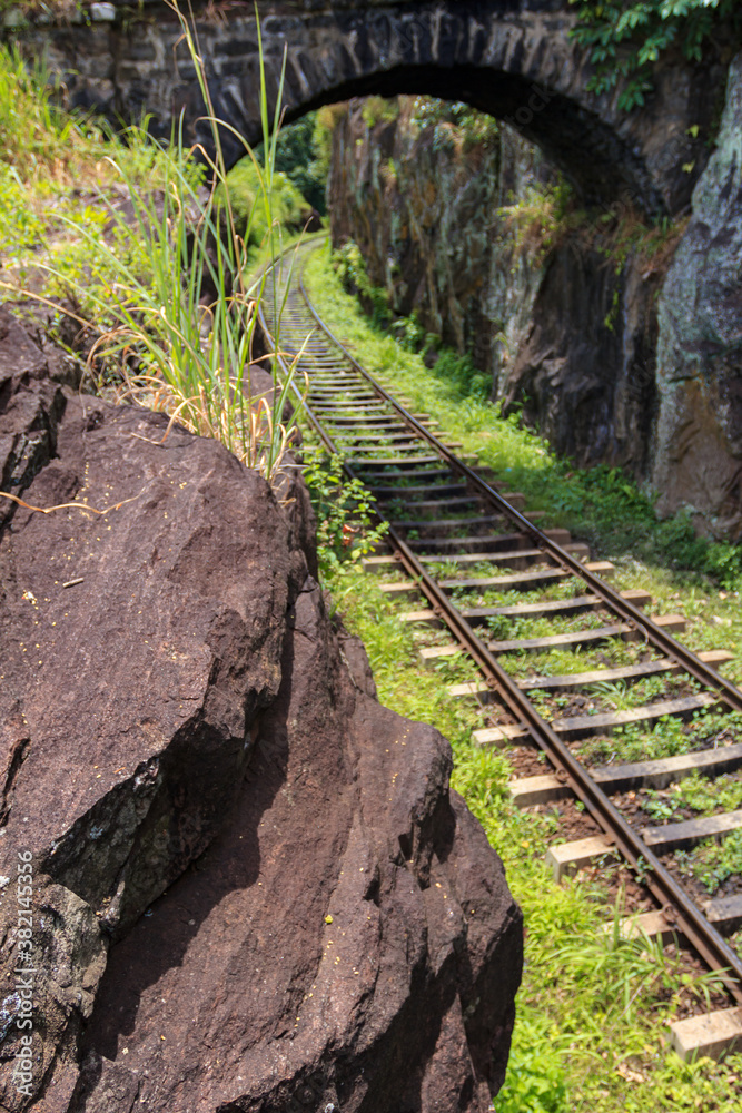 Upcountry mainline railway track Sri Lanka Stock Photo | Adobe Stock