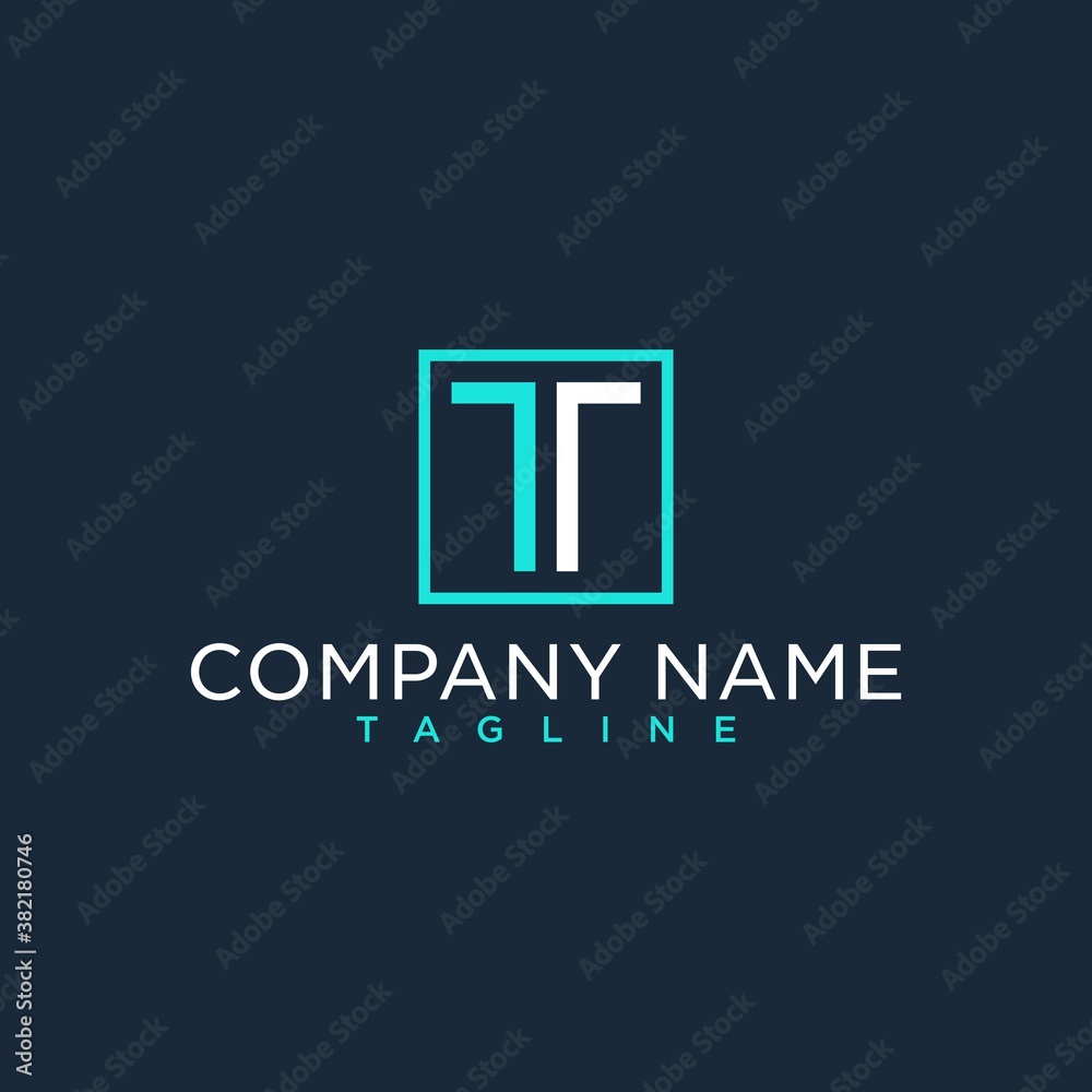 T,initial logo design inspiration Stock Vector | Adobe Stock