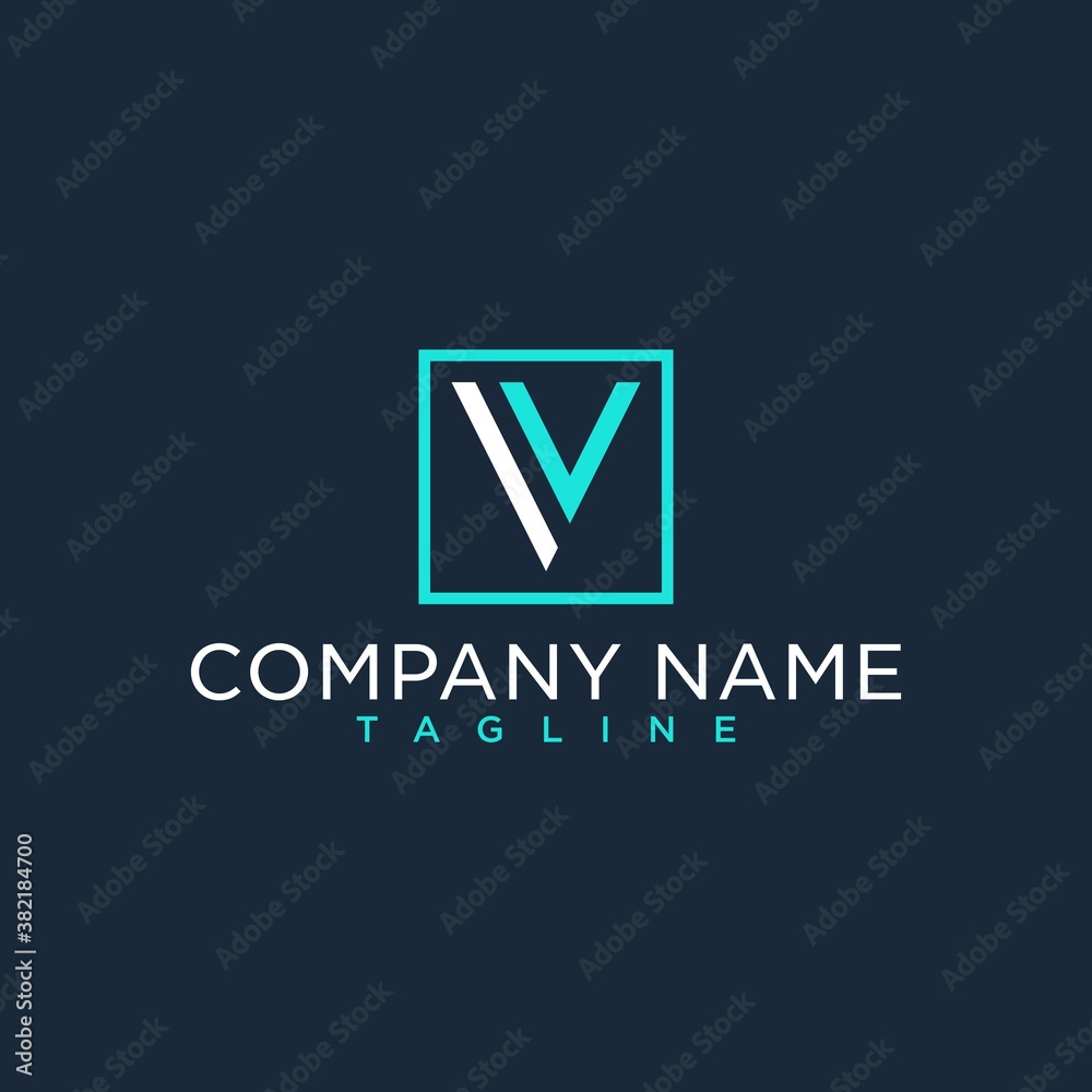V,initial logo design inspiration Stock Vector | Adobe Stock