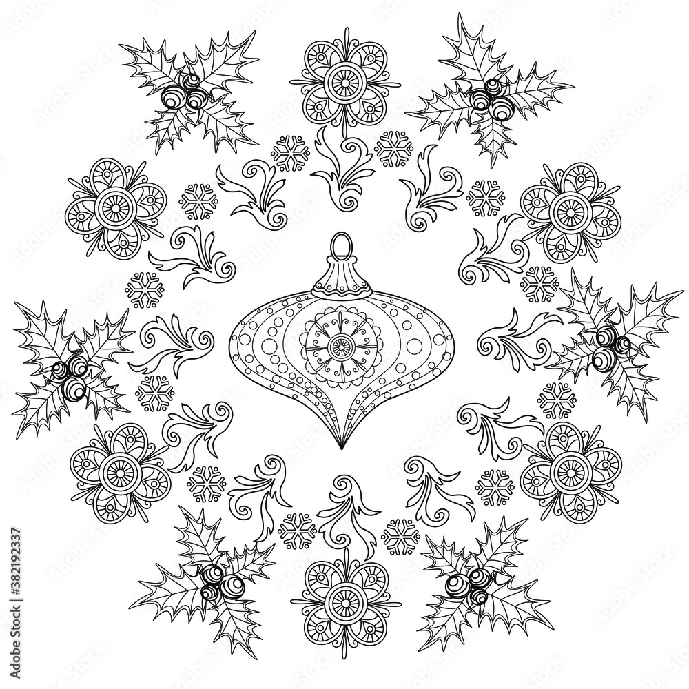 Art therapy coloring page. Coloring Book for adults and children ...