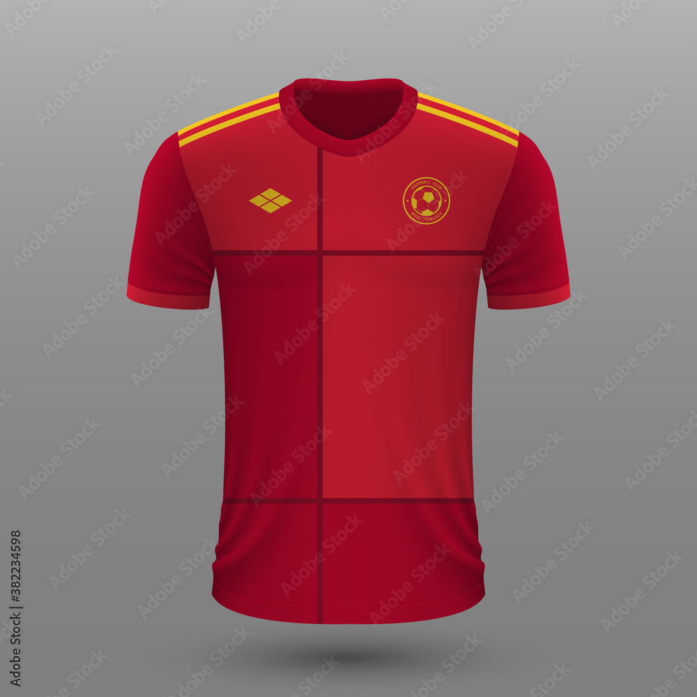 Premium Vector Football Kit Manchester United, Shirt Template For ...