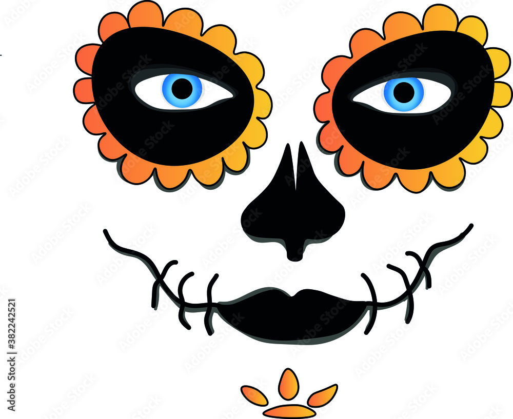 La Catrina for santa muerte ,Mexican death mask - day of the dead ...