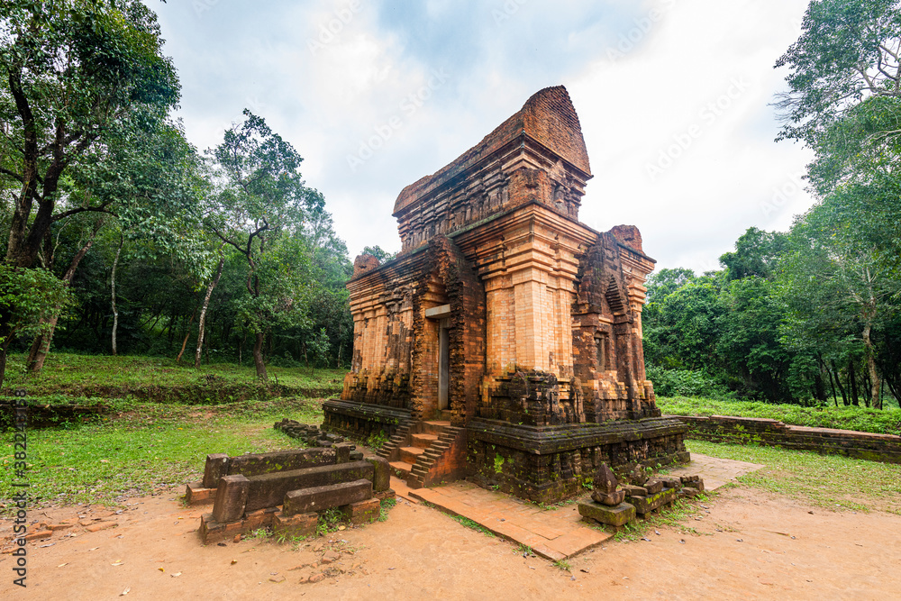 Champa Hindu temple in My Son, Vietnam Stock Photo | Adobe Stock