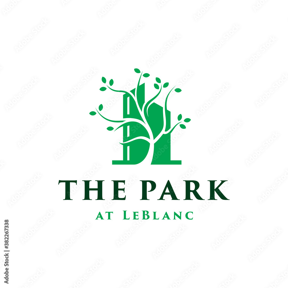 Park building logo design vector Stock Vector | Adobe Stock