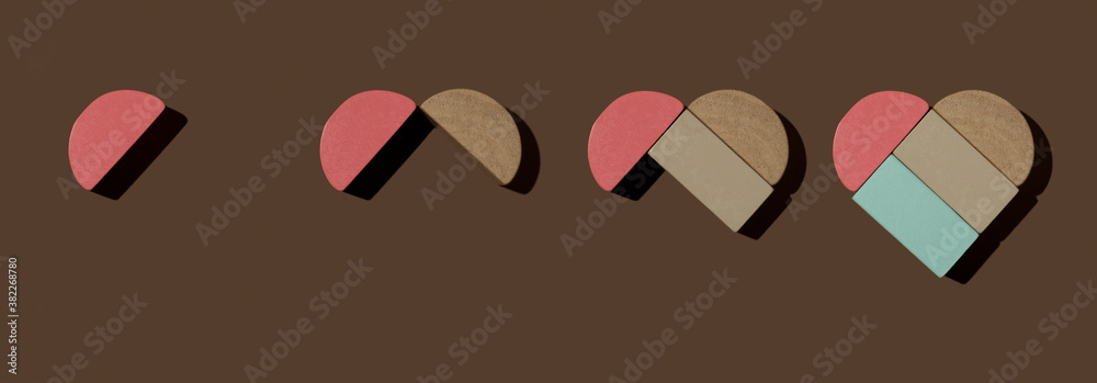 building a heart Stock Photo | Adobe Stock