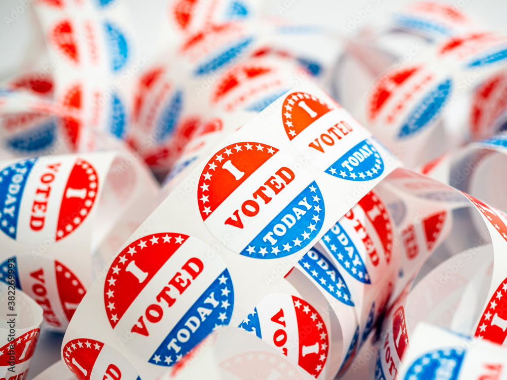 I Voted Stickers Stock Photo | Adobe Stock