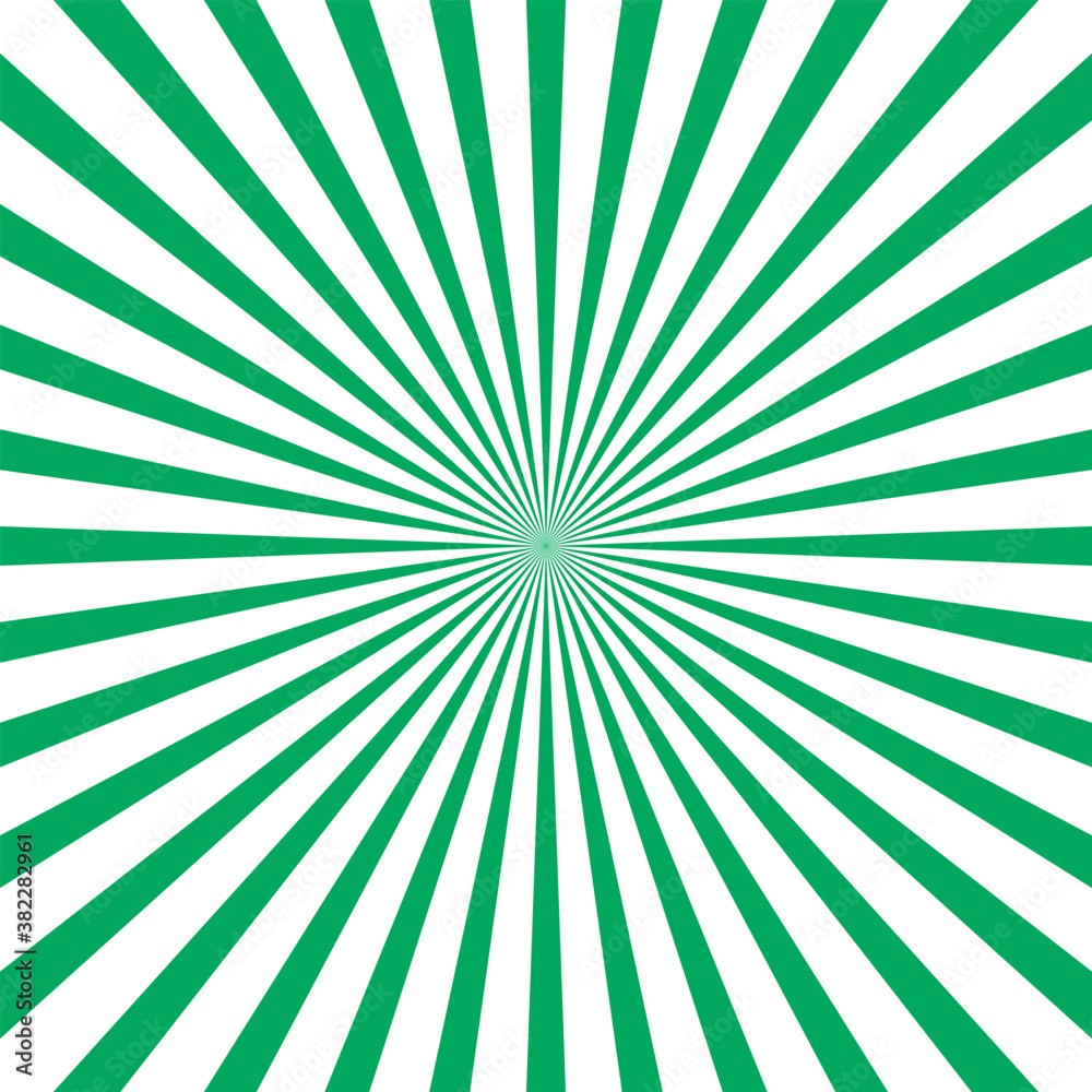 Green Starburst Vector Pattern Sunburst Stock Vector | Adobe Stock