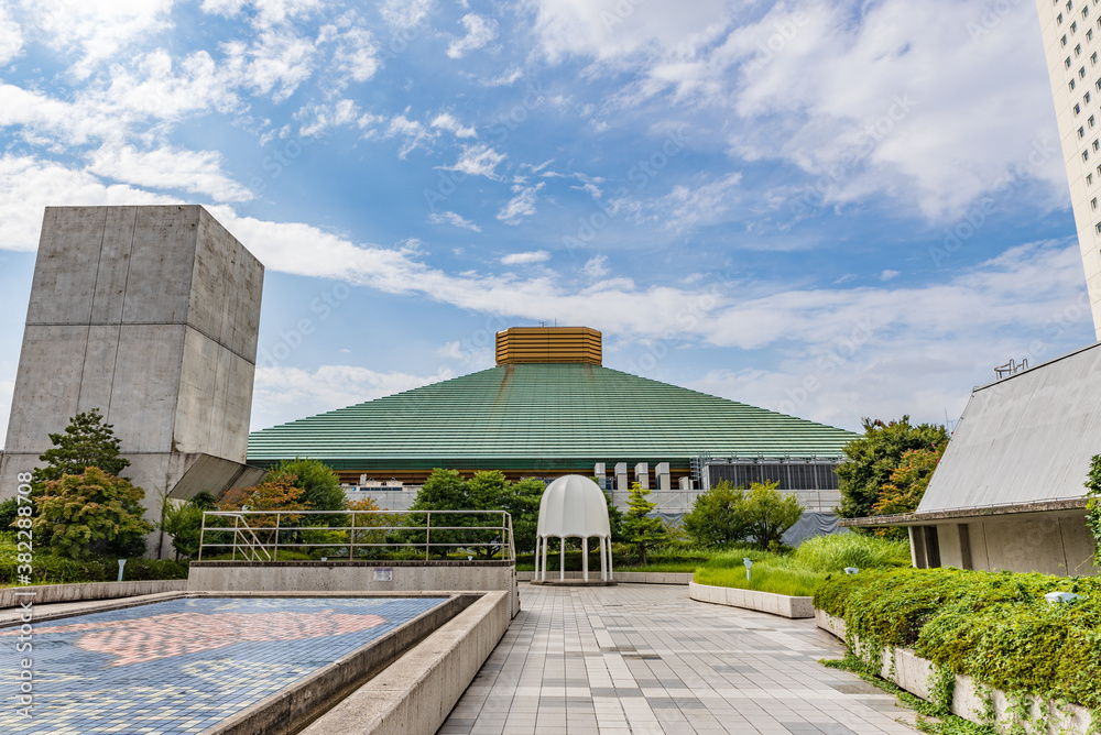 Ryogoku Kokugikan, also known as Ryogoku Sumo Hall, located in the ...