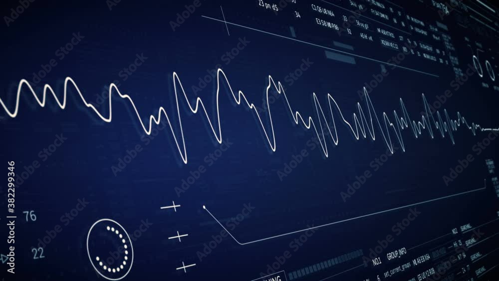 Wave HUD UI pannel.High tech info board.User Interface HUD ...