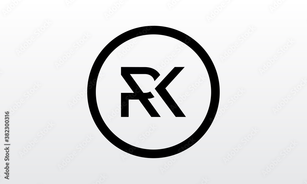Initial rk letter logo with creative modern business typography vector ... Initial rk letter logo with creative modern business typography vector ...
