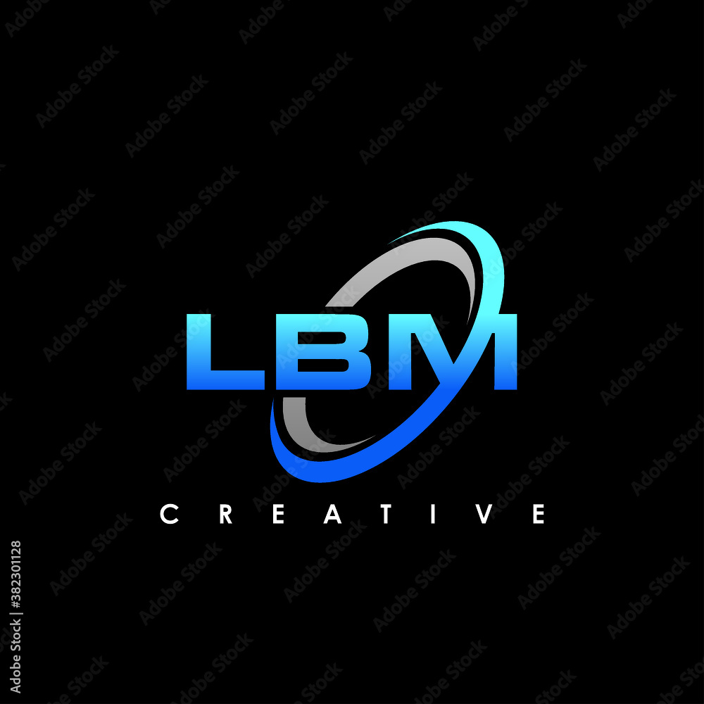 LBM letter vector logo design Stock Vector | Adobe Stock