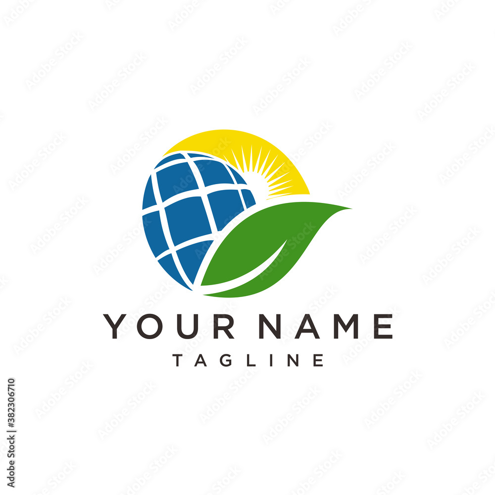 Sun solar energy logo design template. solar tech logo designs, Idea ...